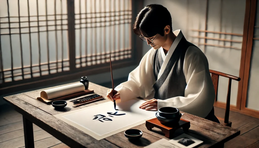 Korean Calligraphy in Modern Design: A Blend of Art and Typography